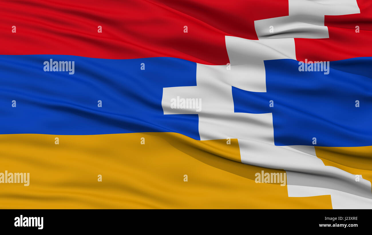 Closeup Nagorno Karabakh Flag Stock Photo - Alamy