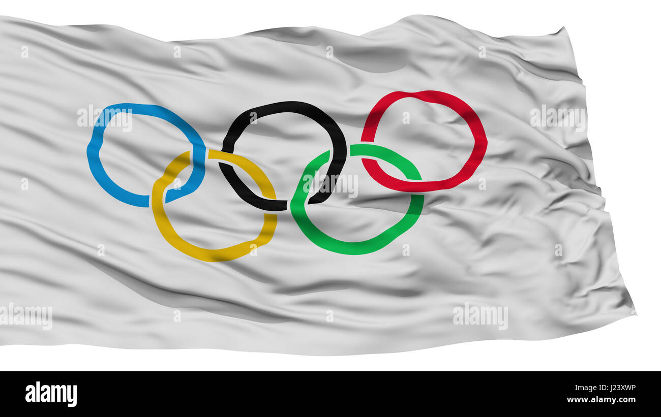 Isolated Olympic Flag Stock Photo - Alamy