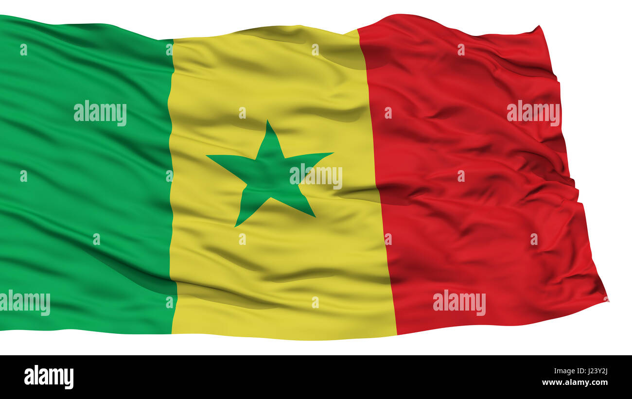 Senegal flag flying hi-res stock photography and images - Alamy