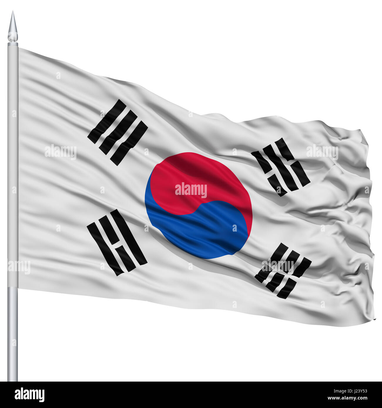 South Korea National Flag Flags Stock Photos & South Korea National ...