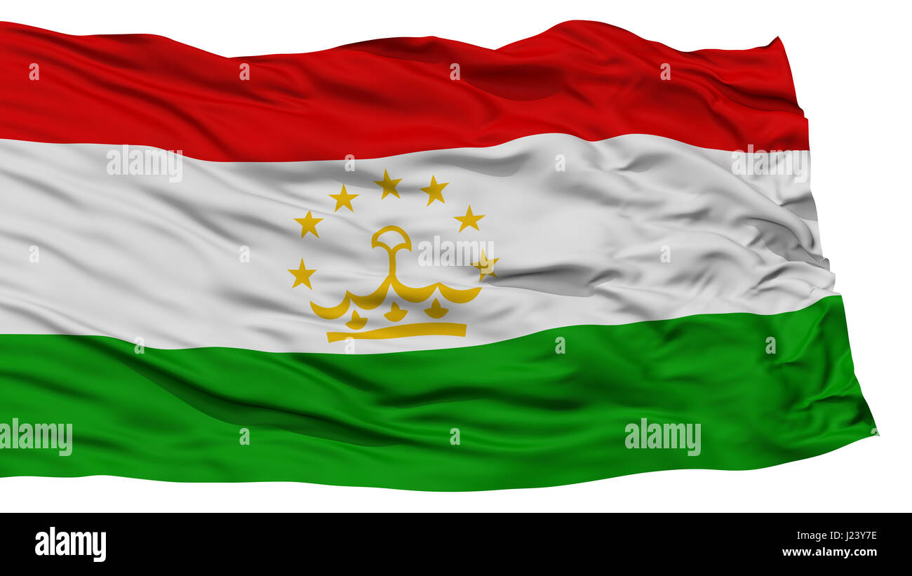 Isolated Tajikistan Flag Stock Photo - Alamy