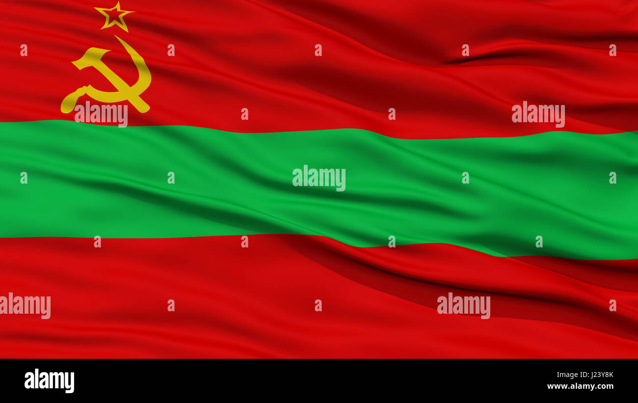 Closeup Transnistria Flag Stock Photo - Alamy