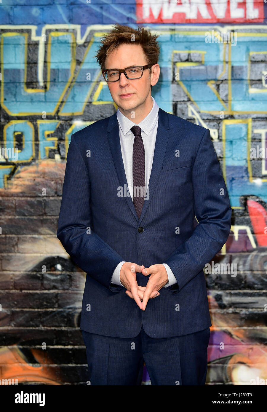 Director James Gunn attending The European Premiere of Guardians of the ...