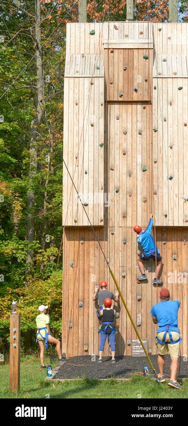 High Ropes Adventure Program Stock Photo - Alamy