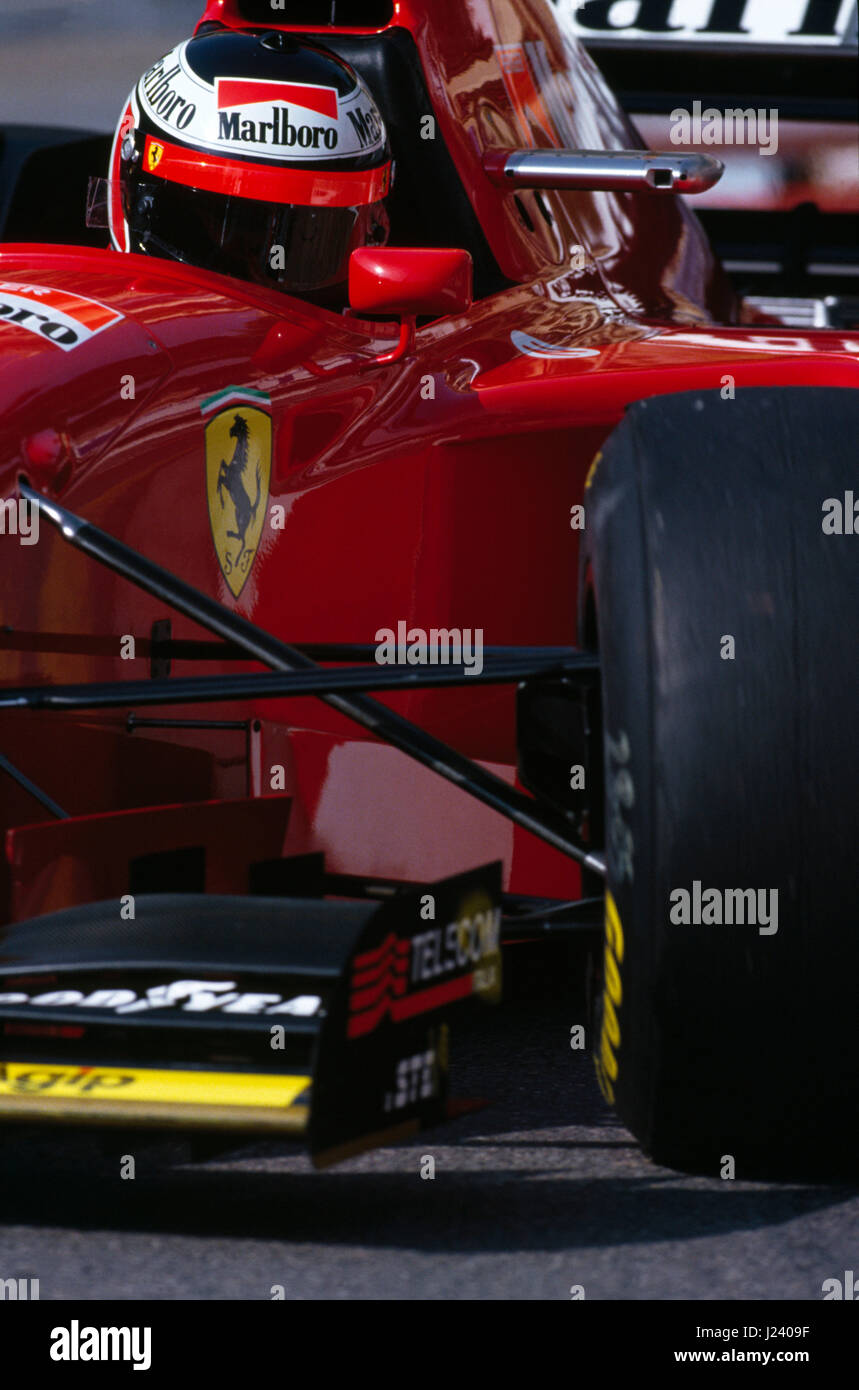 F1, Ferrari, Gerhard Berger, Gp Monaco 1995 Stock Photo - Alamy