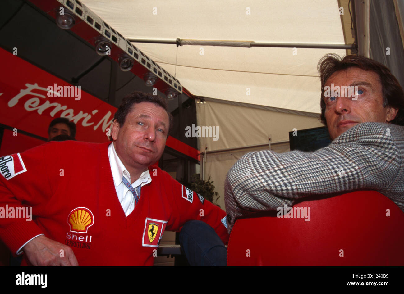 F1, Ferrari, Jean Todt, Luca di Montezemolo, Gp Monaco 1997 Stock Photo ...