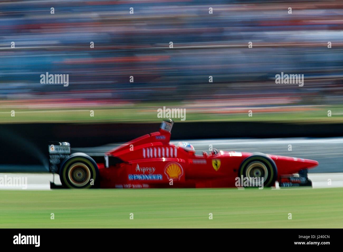 F1, Ferrari, Michael Schumacher,British GP, Silverstone, 1996 Stock ...