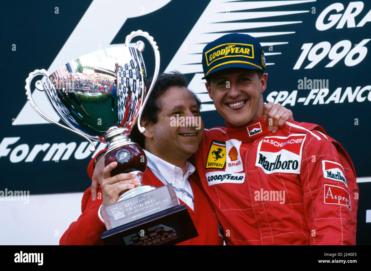 F1, Ferrari, Michael Schumacher and Jean Todt, Gp belgium,Spa, 1997 ...