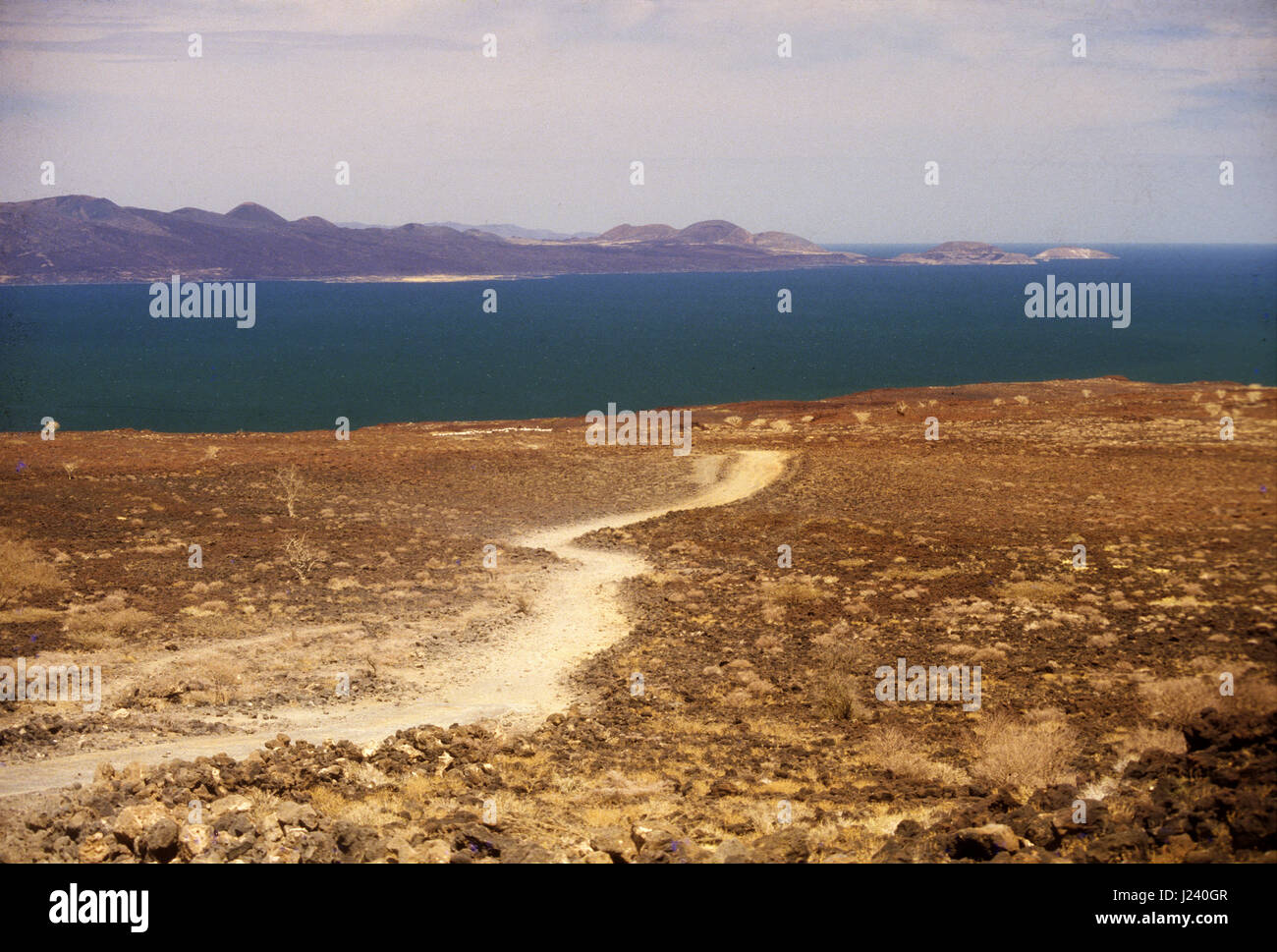 Lake Turkana landscape in the remote northern Kenya Stock Photo - Alamy