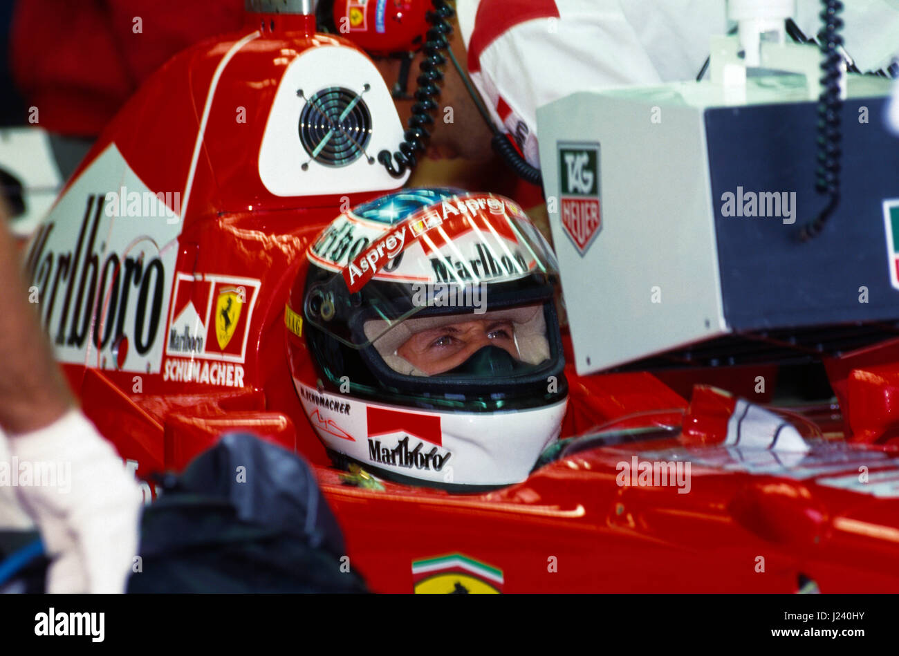 F1, Ferrari, Michael Schumacher, Gp Belgium, Spa, 1997 Stock Photo - Alamy
