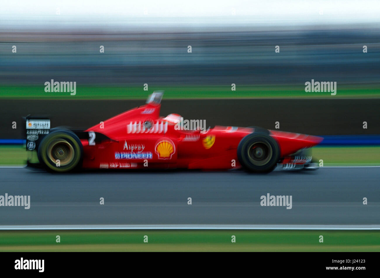F1, Ferrari, Eddie Irvine, British GP Siverstone 1996 Stock Photo - Alamy