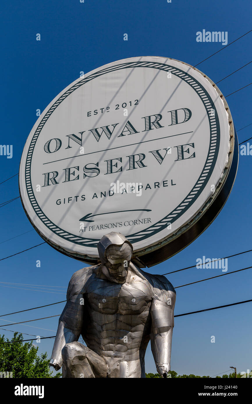 Onward Reserve sign Stock Photo - Alamy