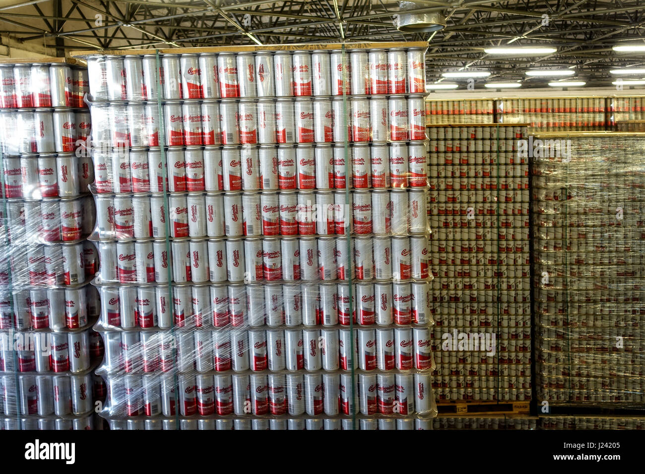 Ceske Budejovice, Czech Republic - June 30, 2016: Budvar Budweiser ...