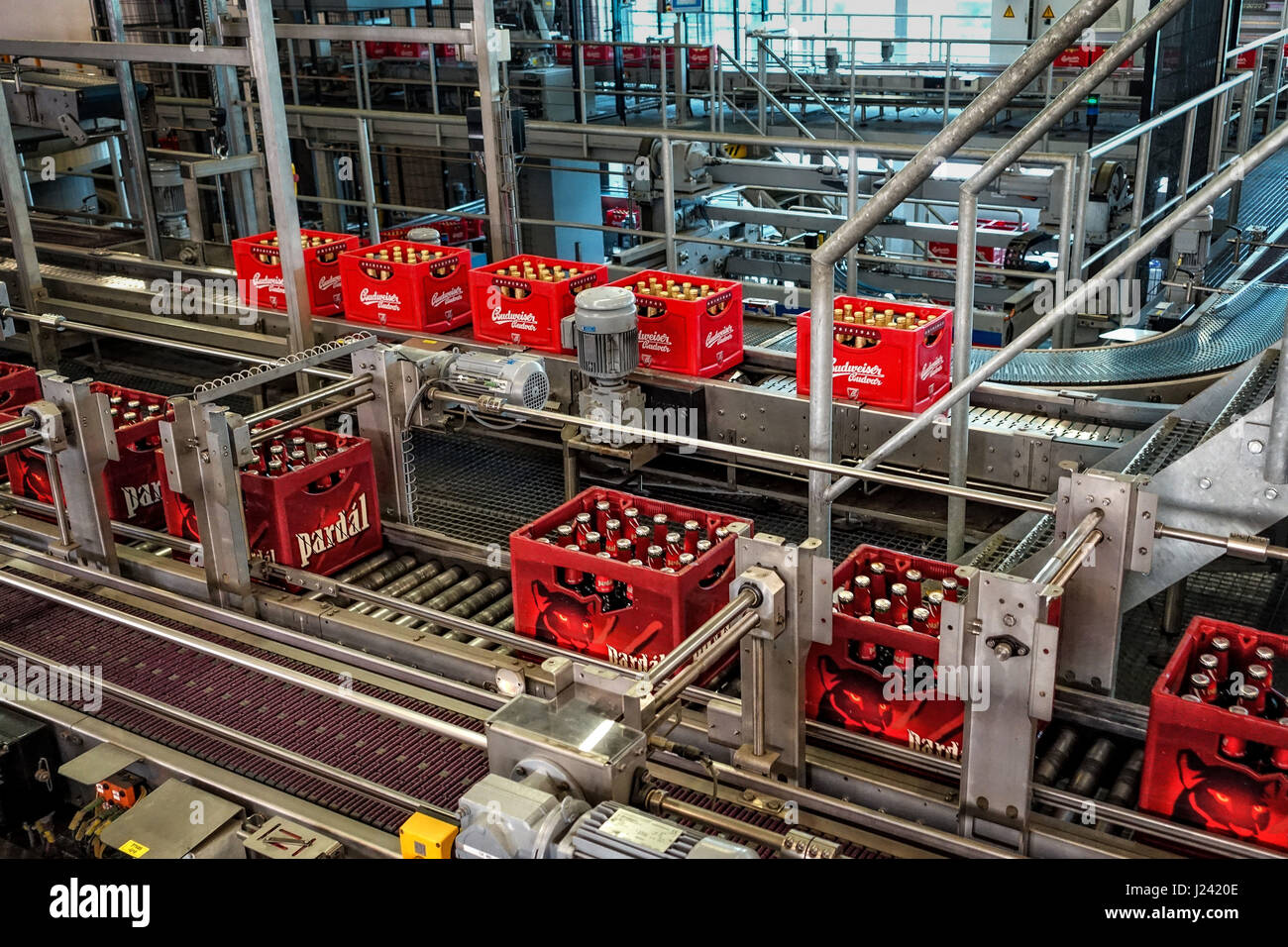 Ceske Budejovice, Czech Republic - June 30, 2016: Budvar Budweiser ...
