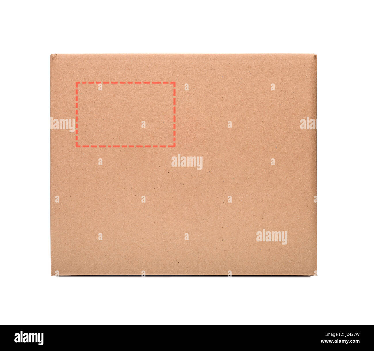 Cardboard box isolated on a white background Stock Photo - Alamy