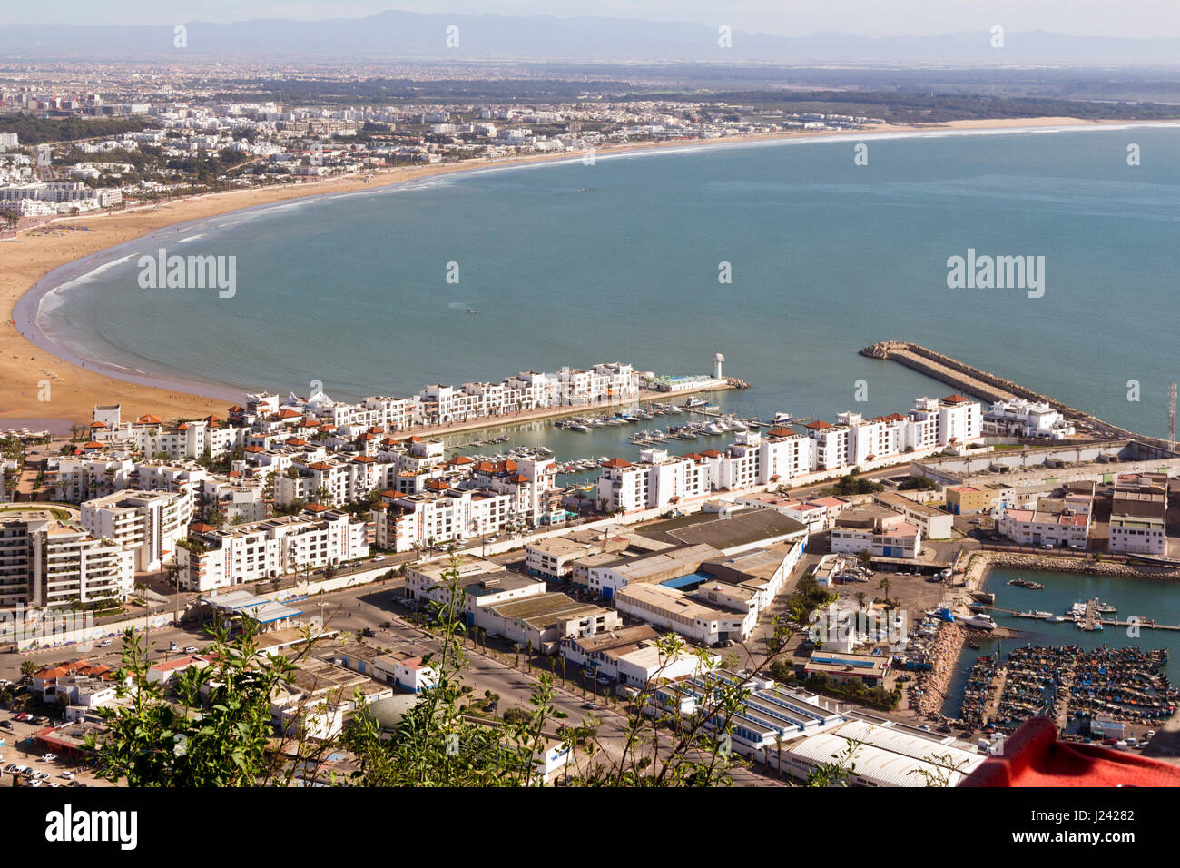 Aerial View of the Marina of Agadir, Morocco Stock Photo - Alamy