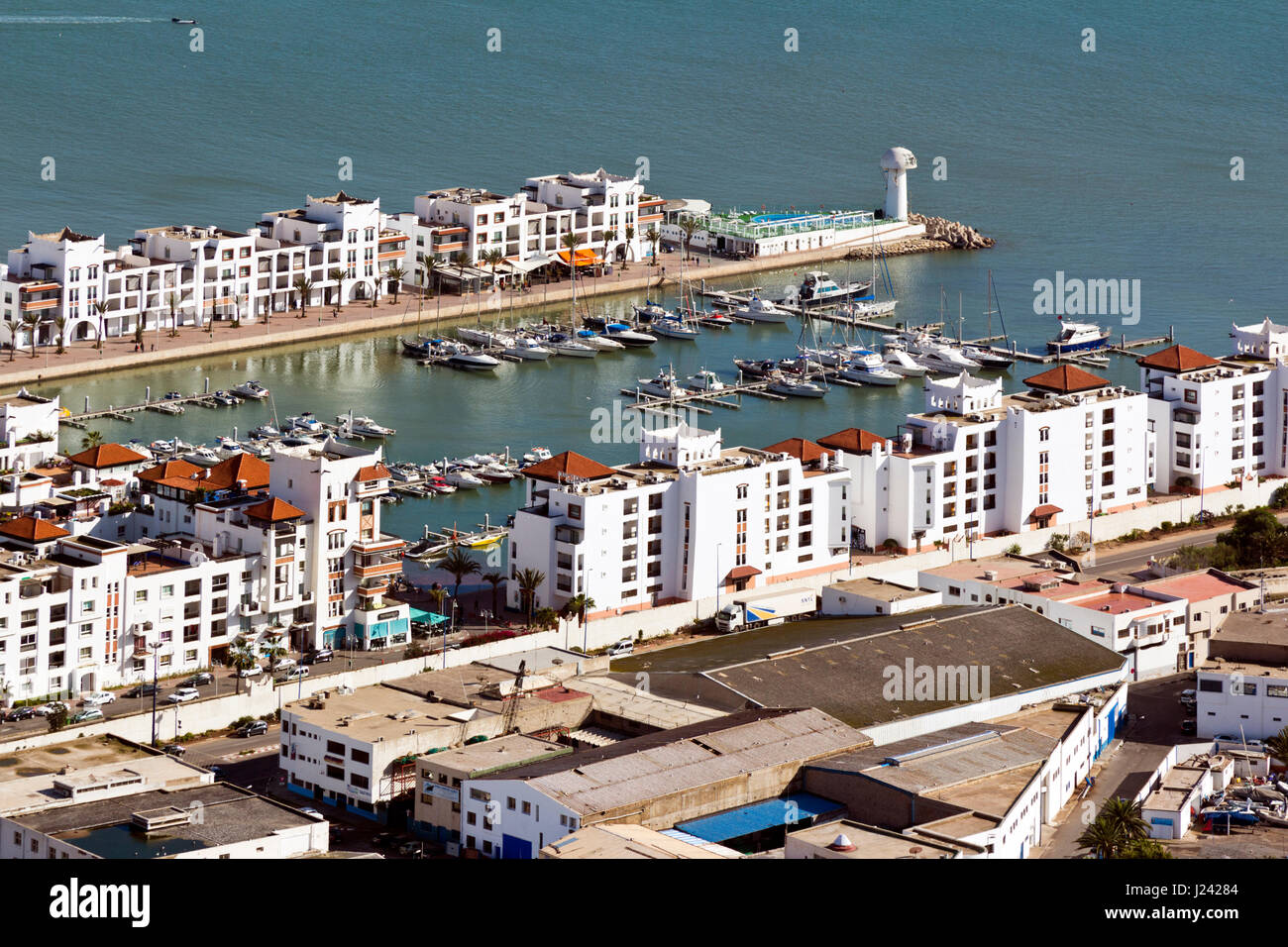 Aerial View of the Marina of Agadir, Morocco Stock Photo - Alamy