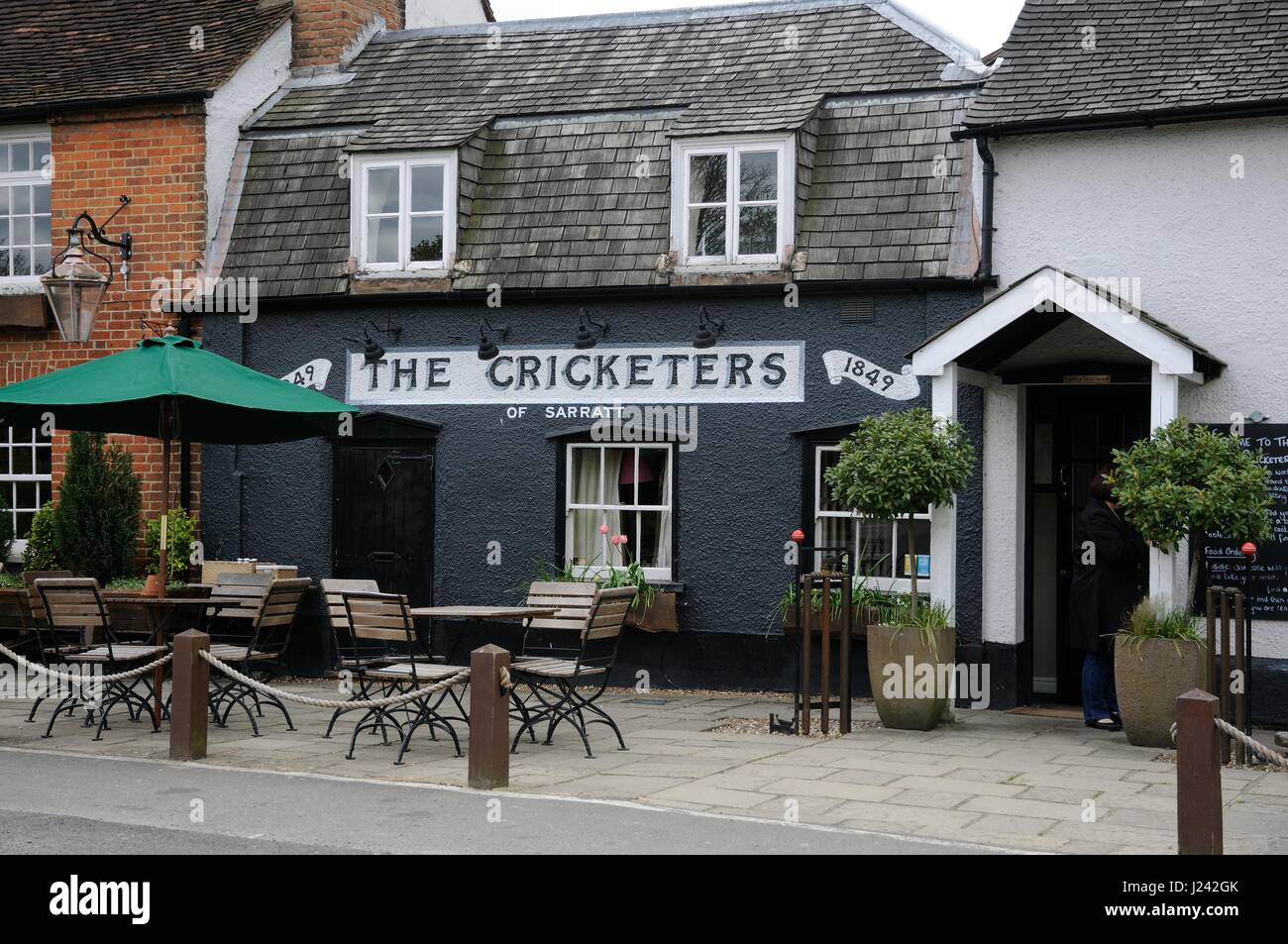The Cricketers Inn, Sarratt, Hertfordshire,has a wonderful sign ...