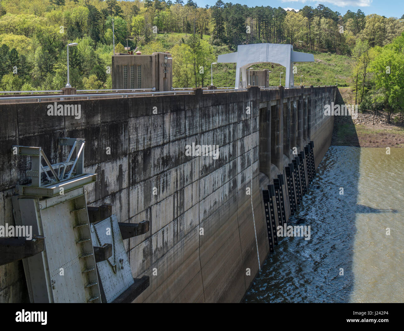 Nimrod Dam, Arkansas Highway 7, Arkansas Stock Photo - Alamy