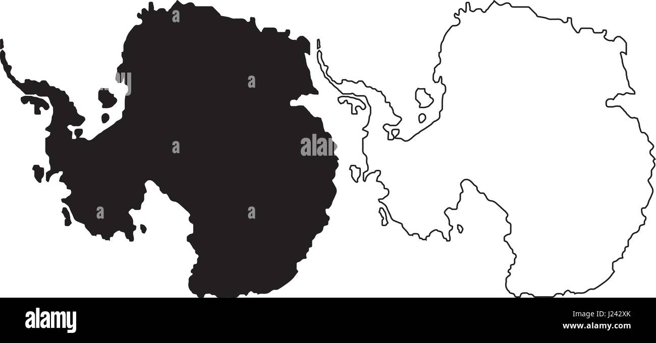 Antarctic map vector illustration Stock Vector Image & Art - Alamy
