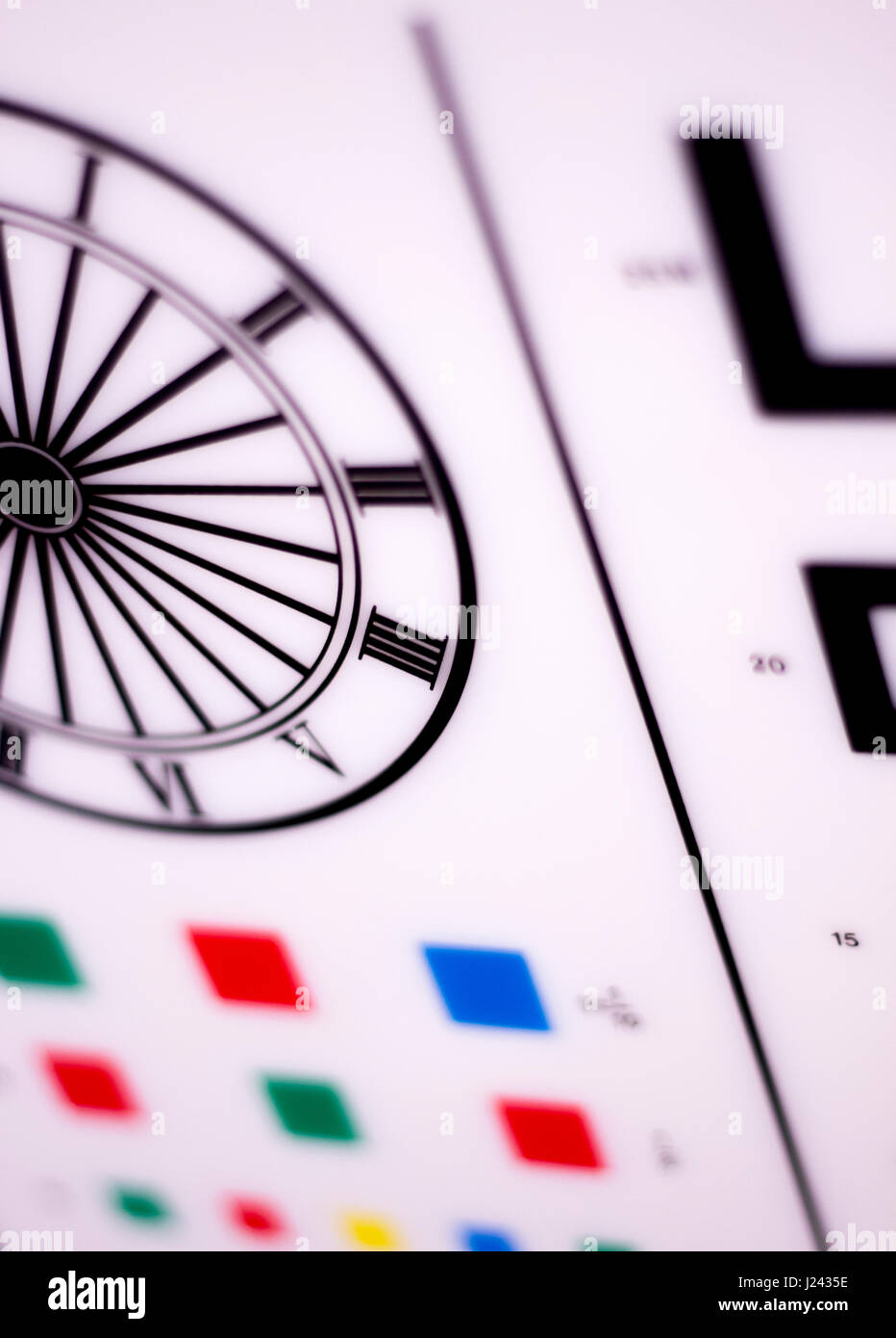 Opticians ophthalmology and optometry eye test chart to test sight and ...