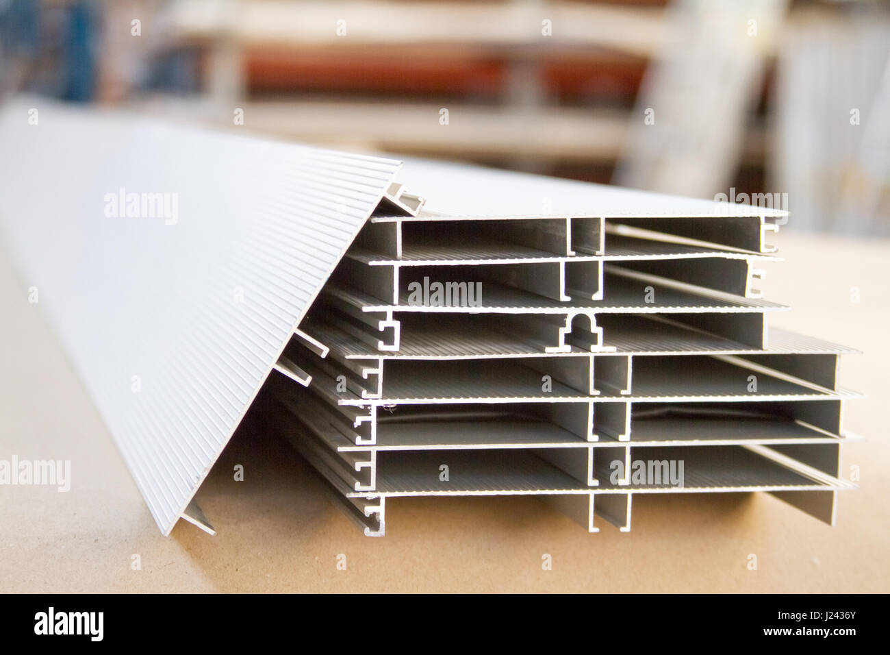 Bent metal profile channel. Furniture fittings Stock Photo - Alamy