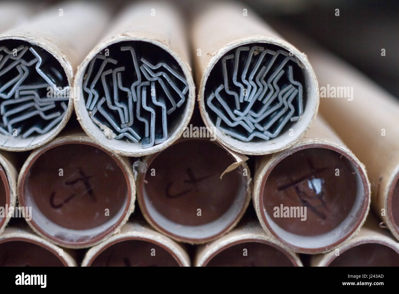 Bent metal profile channel. Furniture fittings Stock Photo - Alamy