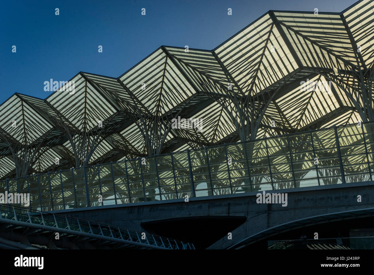 Oriente Station, Lisbon, Portugal - interchange of metro, rail and bus ...