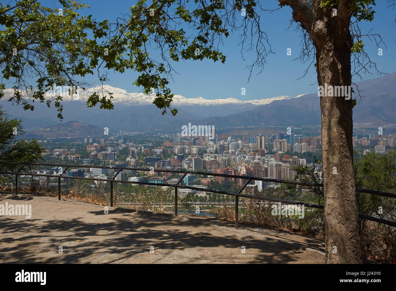 Panorama santiago andes mountains santiago chile hi-res stock ...