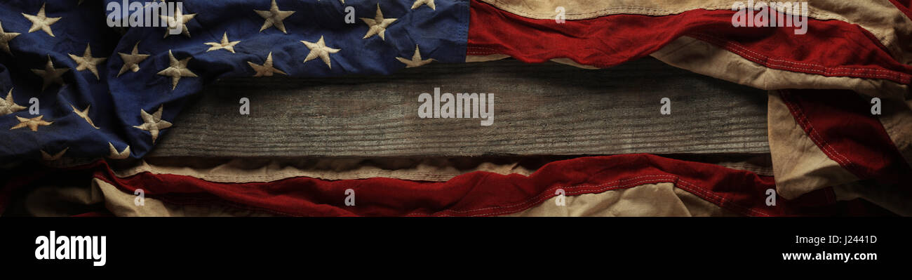 Old American flag background Stock Photo - Alamy