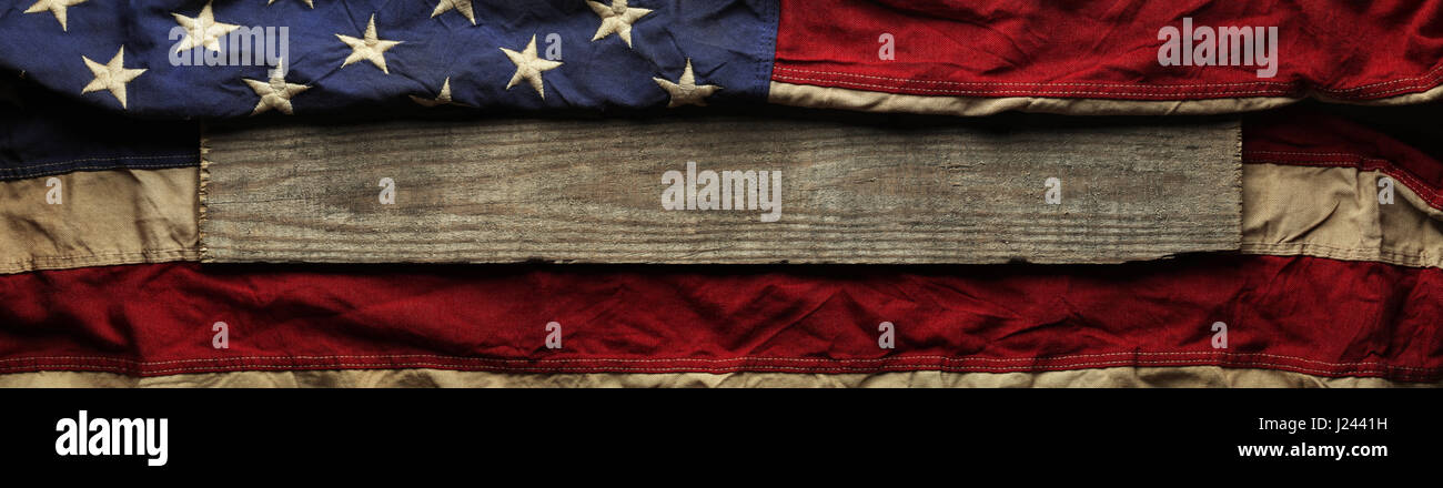 Old American flag background Stock Photo - Alamy