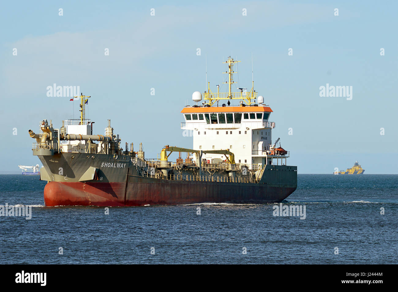 ABERDEEN, SCOTLAND - 30 MARCH 2017: The Cyprus-registered hopper ...