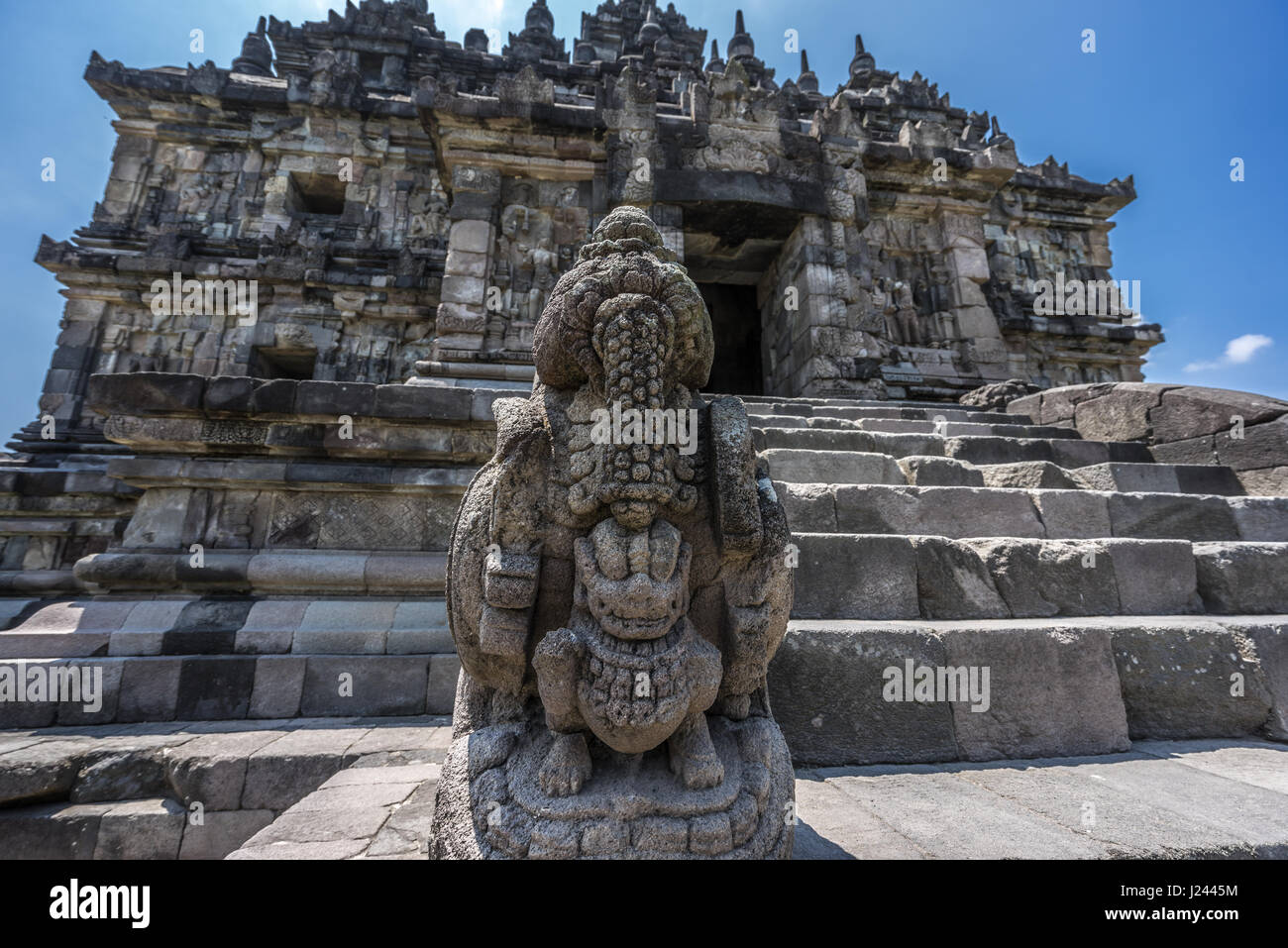 Detail of Kala Makara of Plaosan Lor in Candi Plaosan or Plaosan Complex, 9th century Buddhist ...