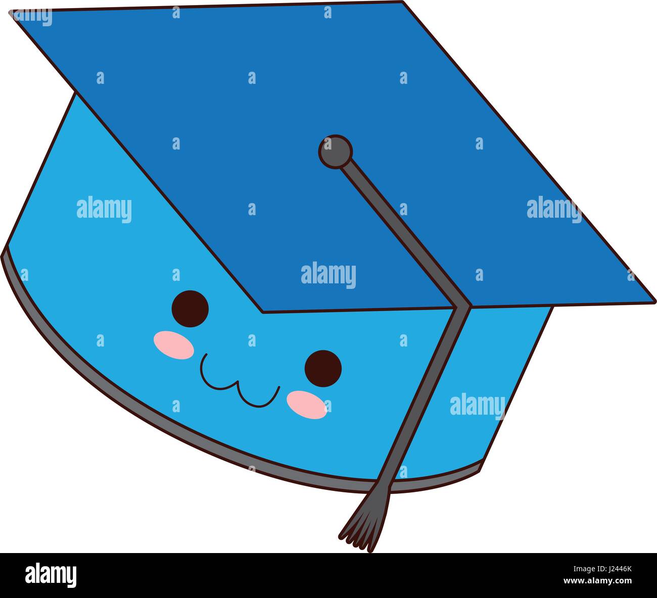 Kawaii graduation cap icon hi-res stock photography and images - Alamy