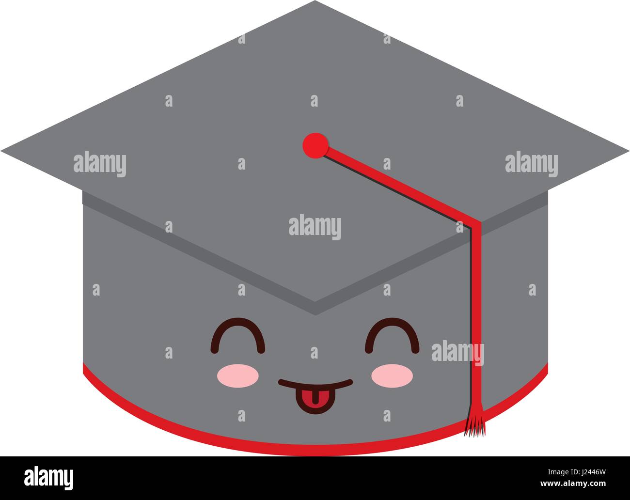 Kawaii graduation cap icon hi-res stock photography and images - Alamy