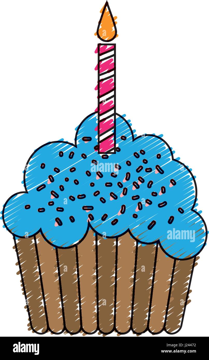birthday cupcake icon Stock Vector Image & Art - Alamy