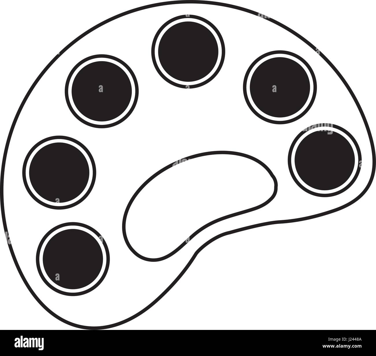 paint palette icon Stock Vector Image & Art - Alamy