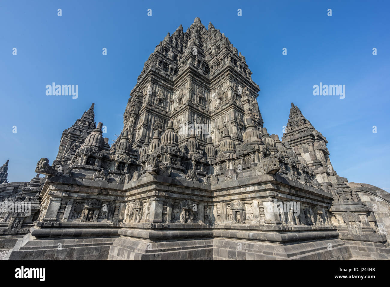 Side view of Candi Siwa (Shiva Temple) in Prambanan complex. 9th ...