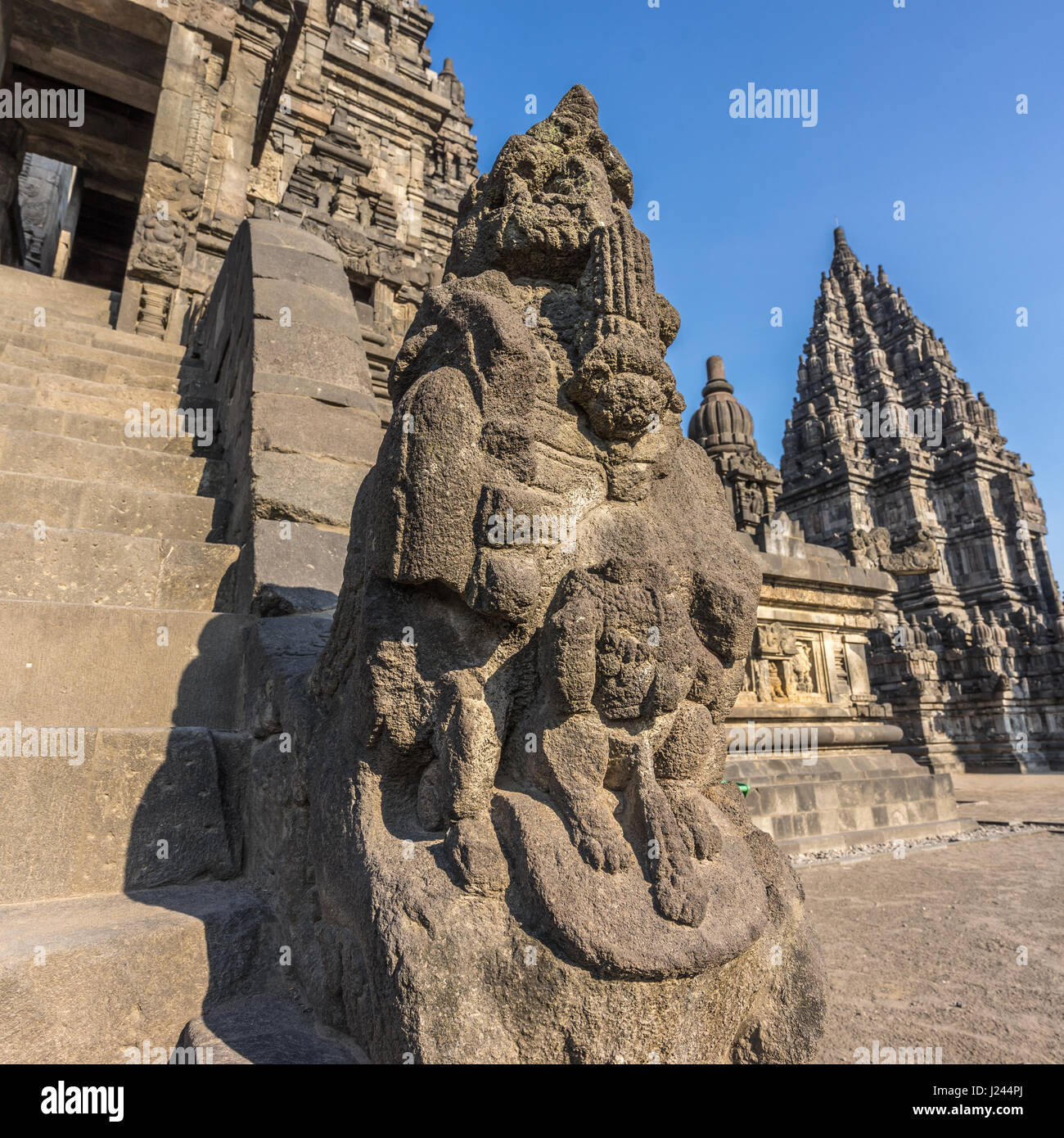 Detail of Makara of Candi Siwa (Shiva Temple) in Prambanan temple ...