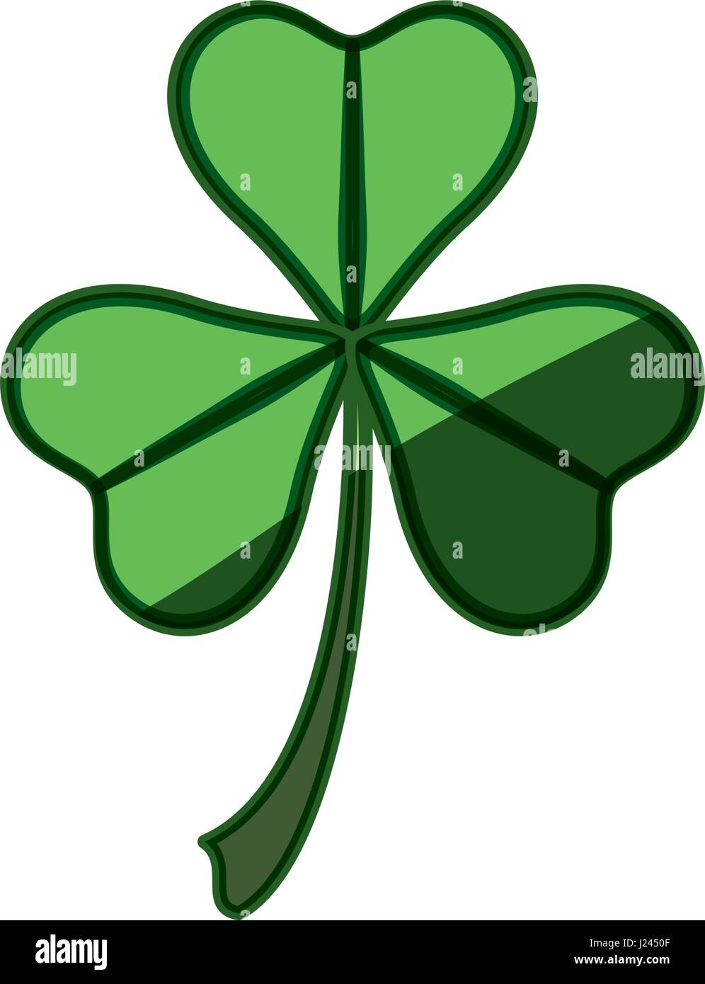 Clover lucky leaf Stock Vector Image & Art - Alamy