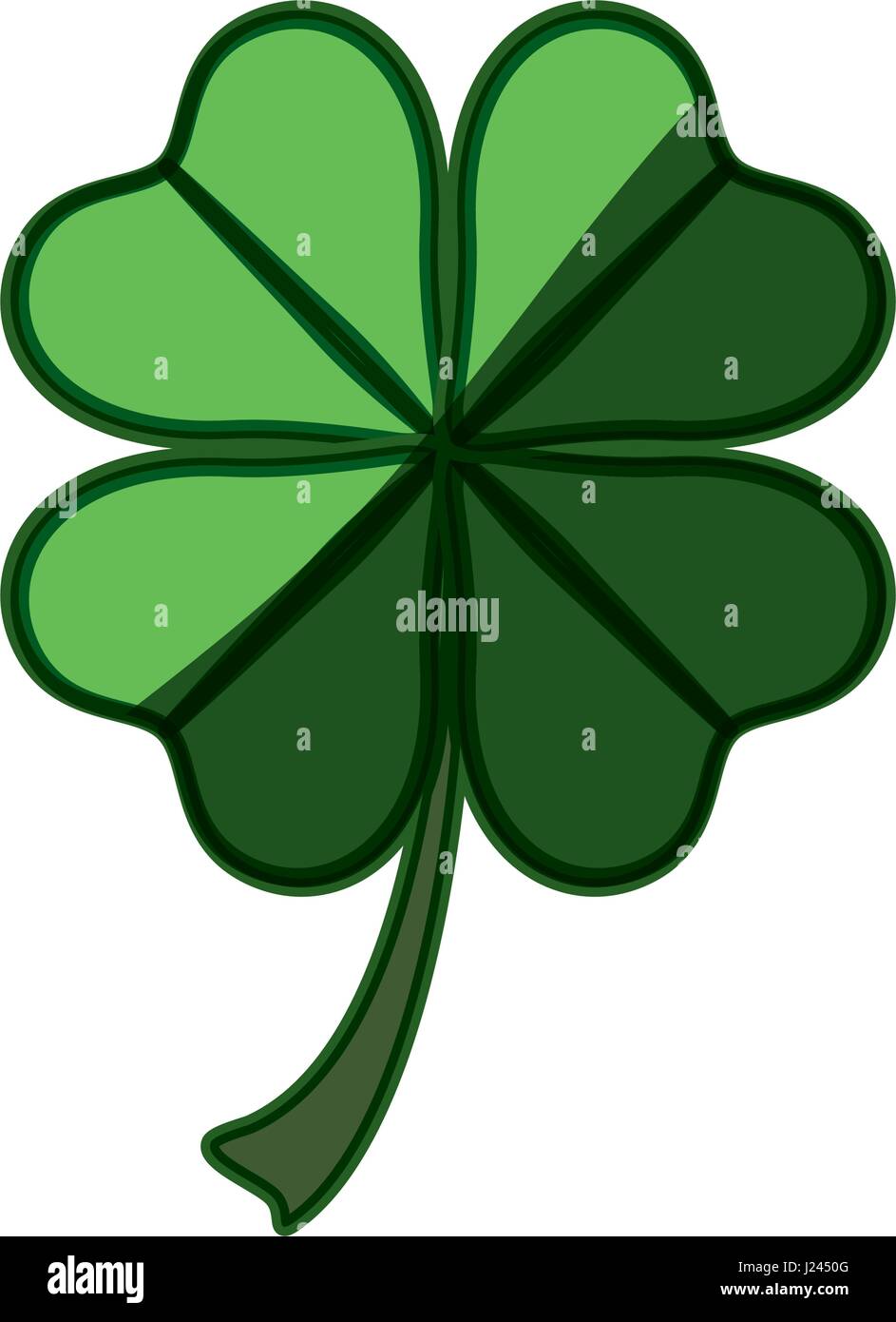 Clover lucky leaf Stock Vector Image & Art - Alamy