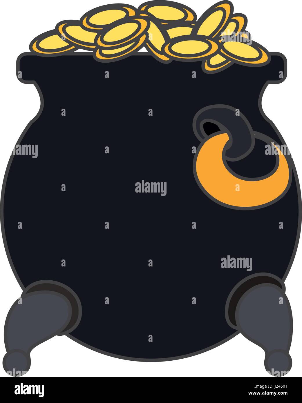 Gold pot isolated Stock Vector Image & Art - Alamy