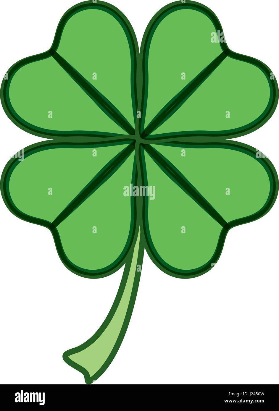 Clover lucky leaf Stock Vector Image & Art - Alamy