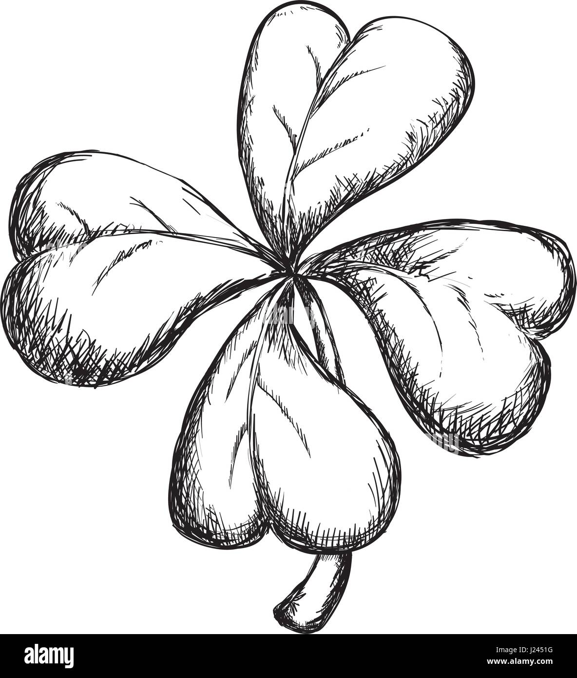 Clover lucky leaf Stock Vector Image & Art - Alamy