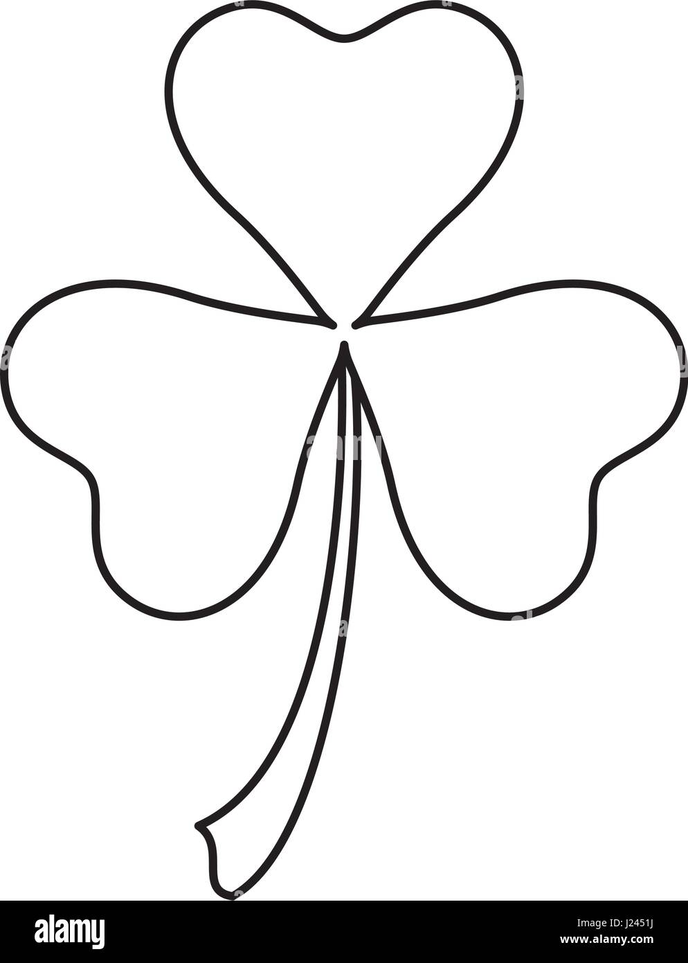 Clover lucky leaf Stock Vector Image & Art - Alamy