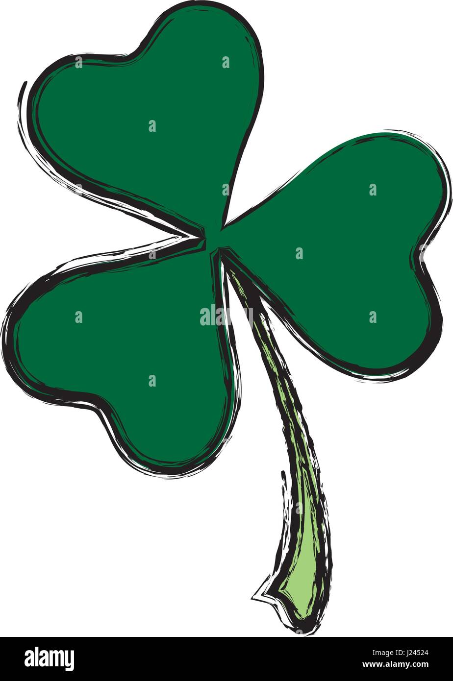 Clover lucky leaf Stock Vector Image & Art - Alamy