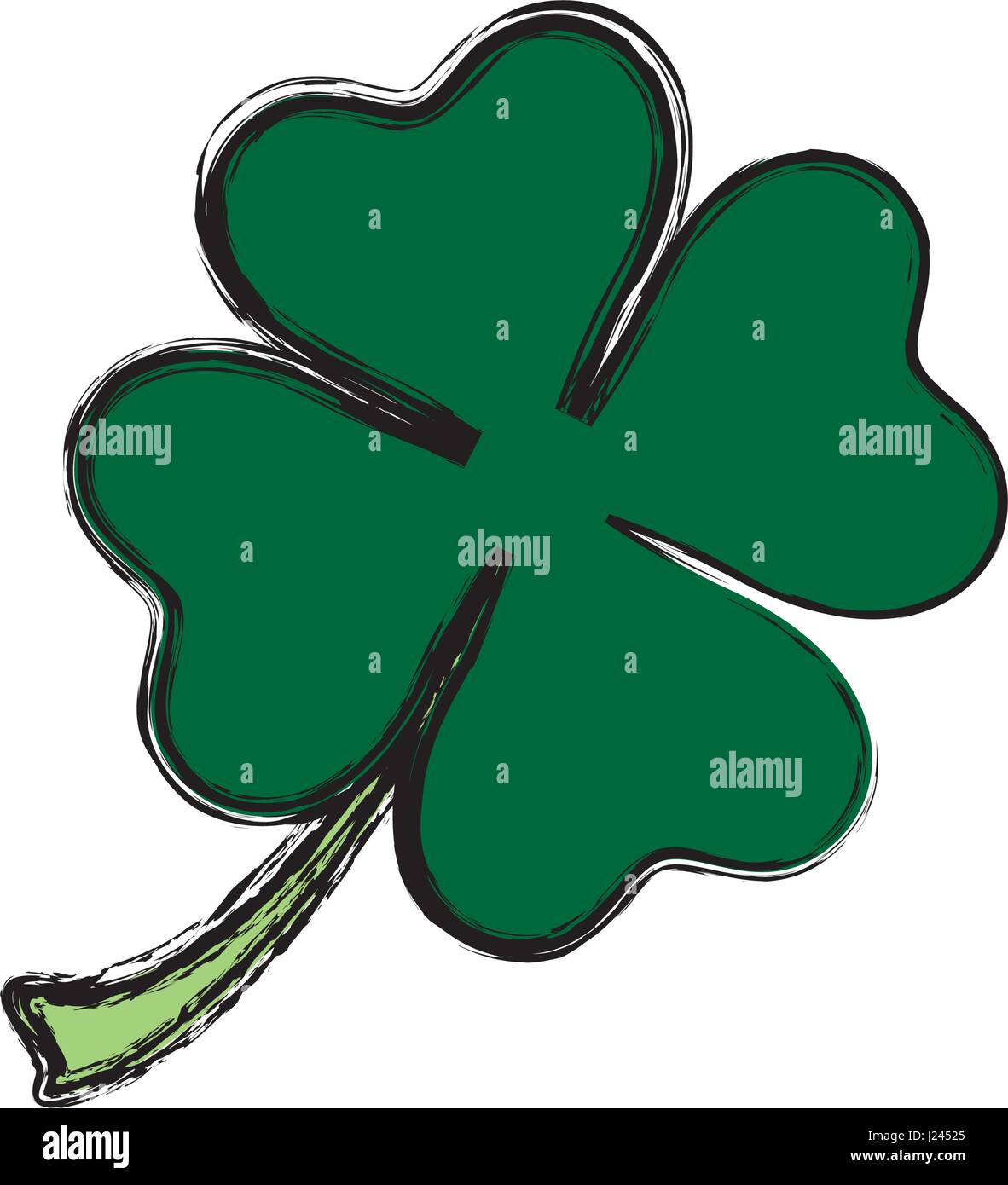 Clover lucky leaf Stock Vector Image & Art - Alamy