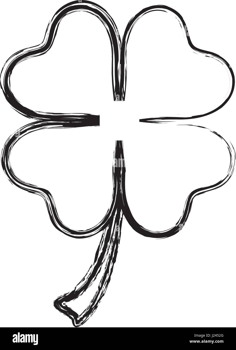 Clover lucky leaf Stock Vector Image & Art - Alamy