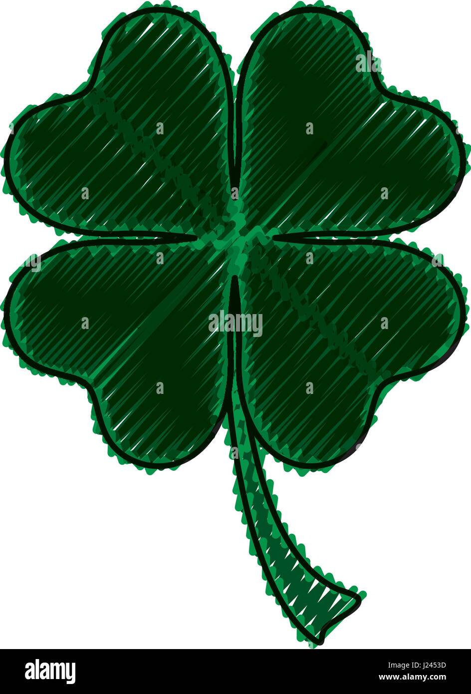 Clover lucky leaf Stock Vector Image & Art - Alamy