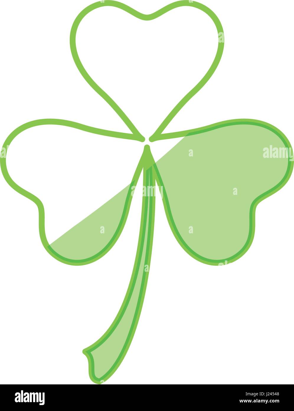 Clover lucky leaf Stock Vector Image & Art - Alamy